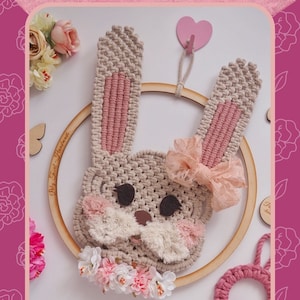Easter Macrame Rabbit PDF Tutorial Bunny DIY Pattern How to Cute ANIMAL ...