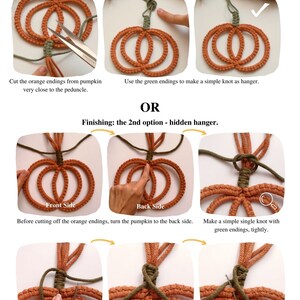 Macrame Pumpkin Pattern PDF Tutorial | Easy Halloween DIY | Digital ...