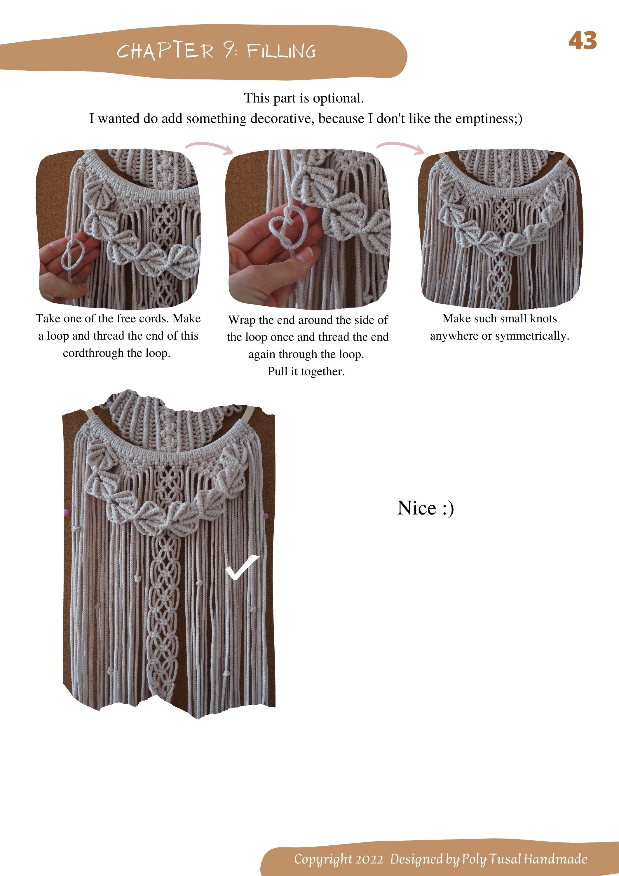 TUTORIAL PDF for Macrame Owl Step by Step Guide Cute Wall | Etsy UK