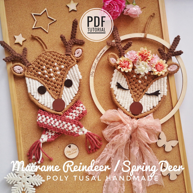Macrame Reindeer Patterns - Etsy