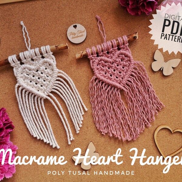 Heart Macrame Pattern - Etsy
