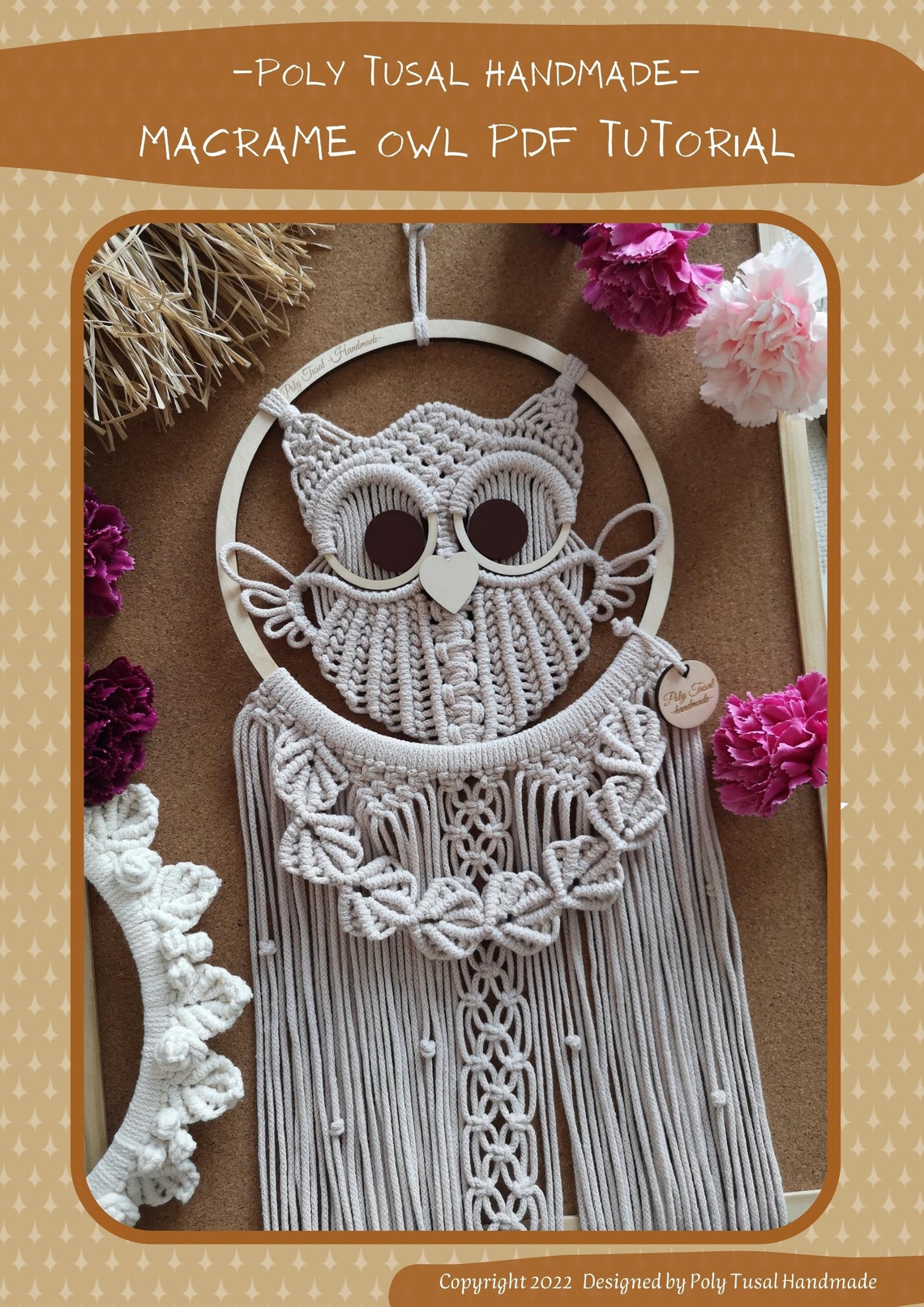 TUTORIAL PDF for Macrame Owl Step by Step Guide Cute Wall - Etsy