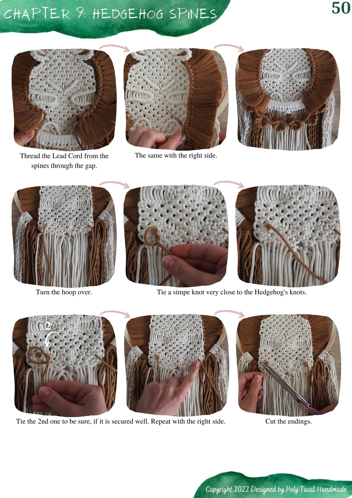 Tutorial PDF for Macrame Hedgehog Pattern Step by Step Forest - Etsy