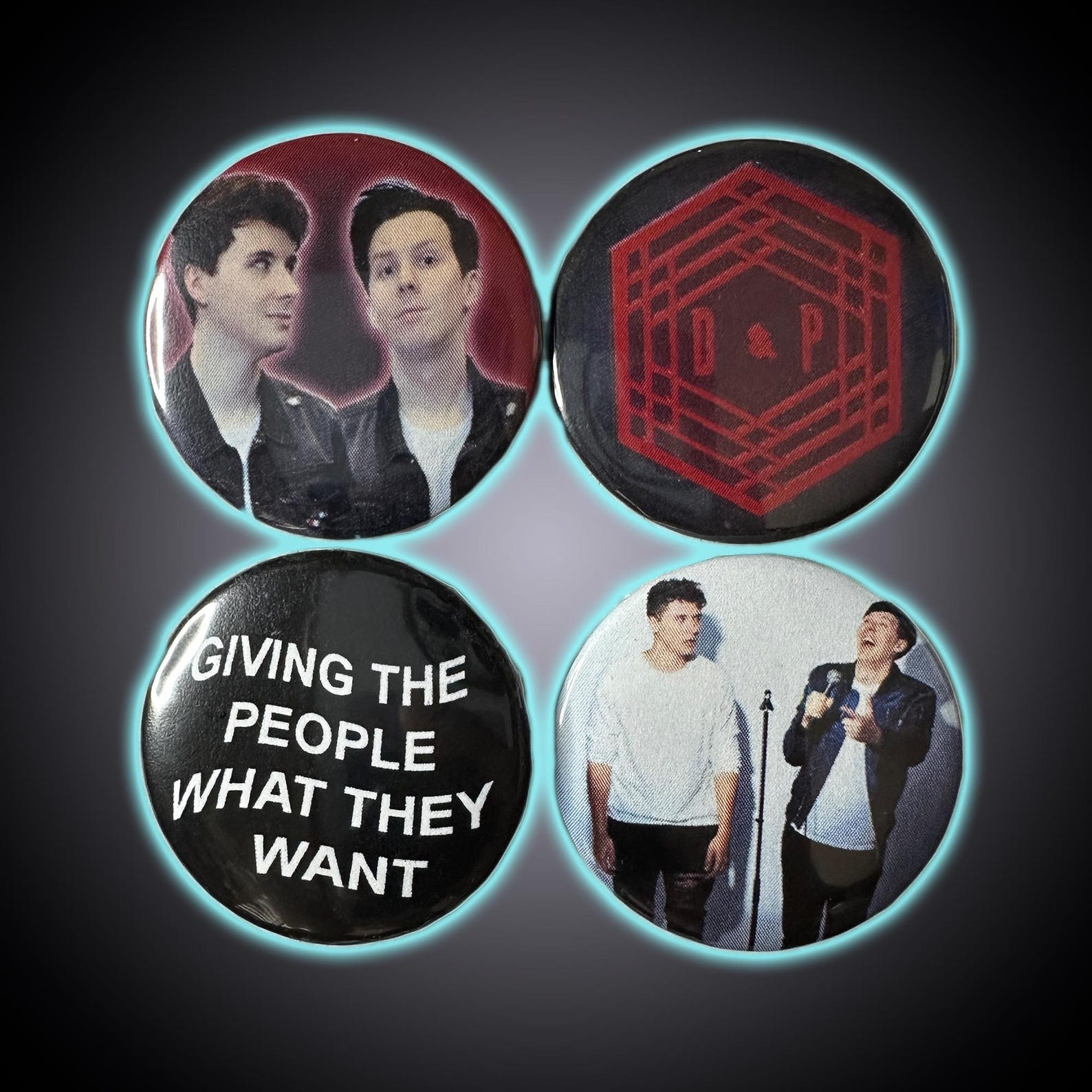 Dan and Phil Inspired Pins - SETS OF 4 - Etsy