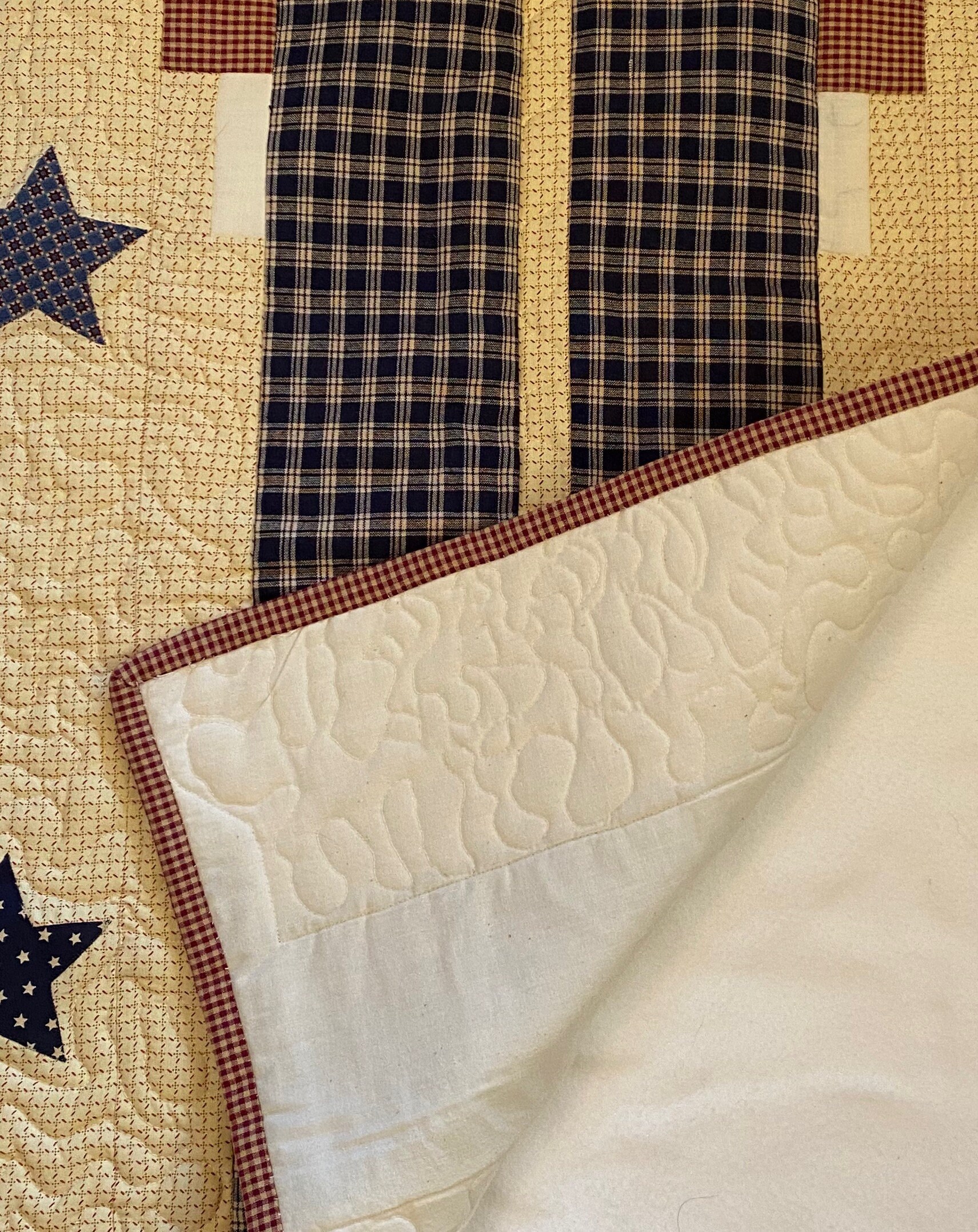 Uncle Sam Hand Made Wall Hanging Quilt July 4th Independence Day - Etsy