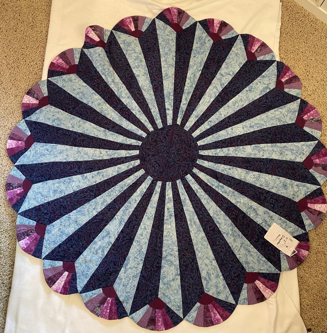 Handmade Large Round Quilt Play Mat Lap Blanket Throw - Etsy