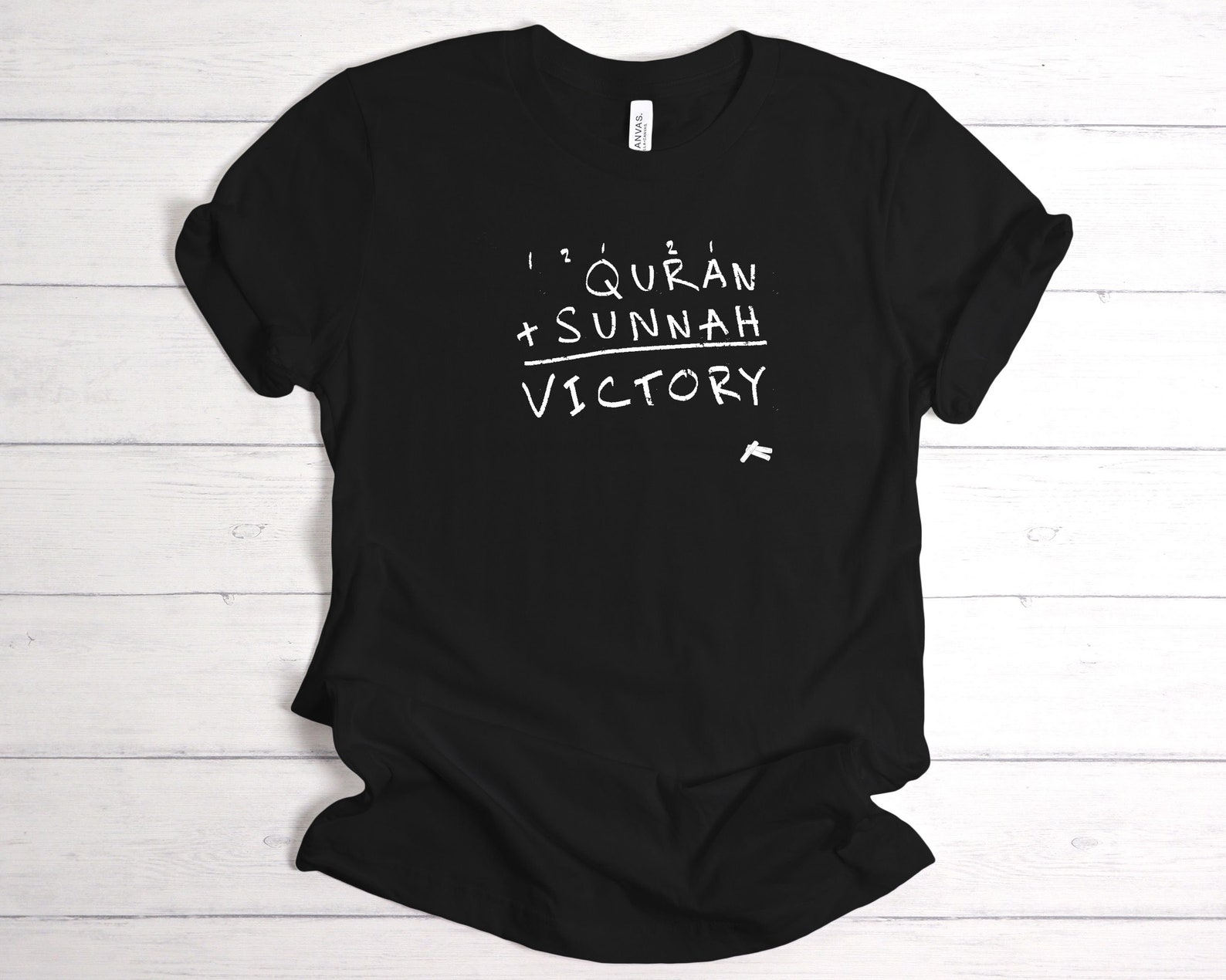 Quran and Sunnah Graphic Quote T-shirt - Cool Cotton Streetwear Islam ...