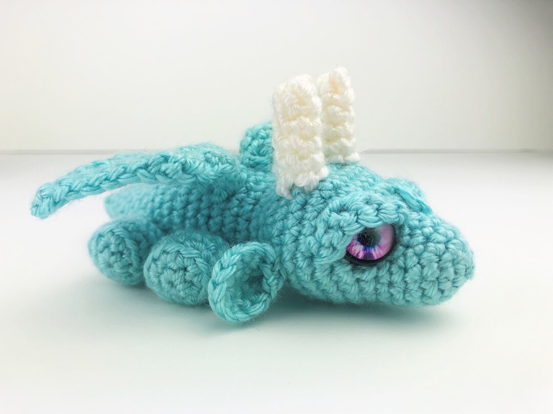 Crochet Grumpy Dragon | Customizable Dragon | Dragon Stuffed Animal ...