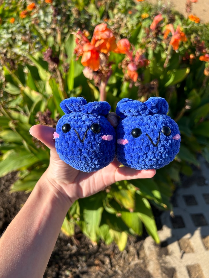Crochet Blueberry Keychain/plushie | Super Soft | Fruit Amigurumi - Etsy
