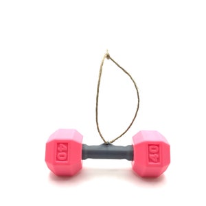 Dumbbell Ornament 3D Printed Perfect for Fitness Lovers - Etsy