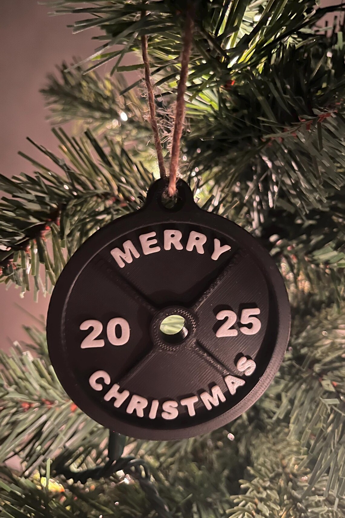 Weight Plate Christmas Ornament, Perfect for Weight Lifters, Body ...