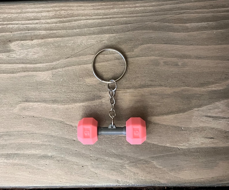 Dumbbell Keychain, Perfect for Weight Lifters and Health and Fitness ...