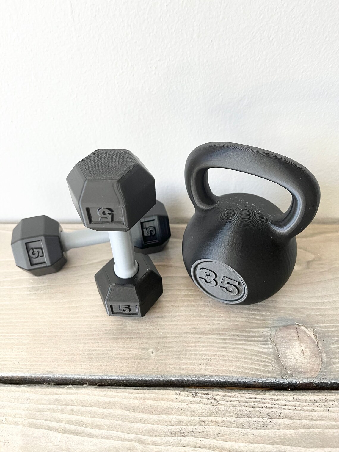 Set of "cross Fit Baby" Infant Bodysuit, Two Baby Rattle Dumbbells and ...
