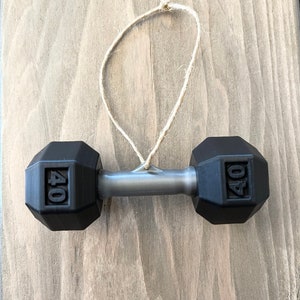 Dumbbell Ornament 3D Printed Perfect for Fitness Lovers - Etsy