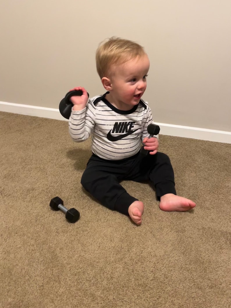 Mini Baby Weight SET Perfect for Fitness Lovers and Baby - Etsy