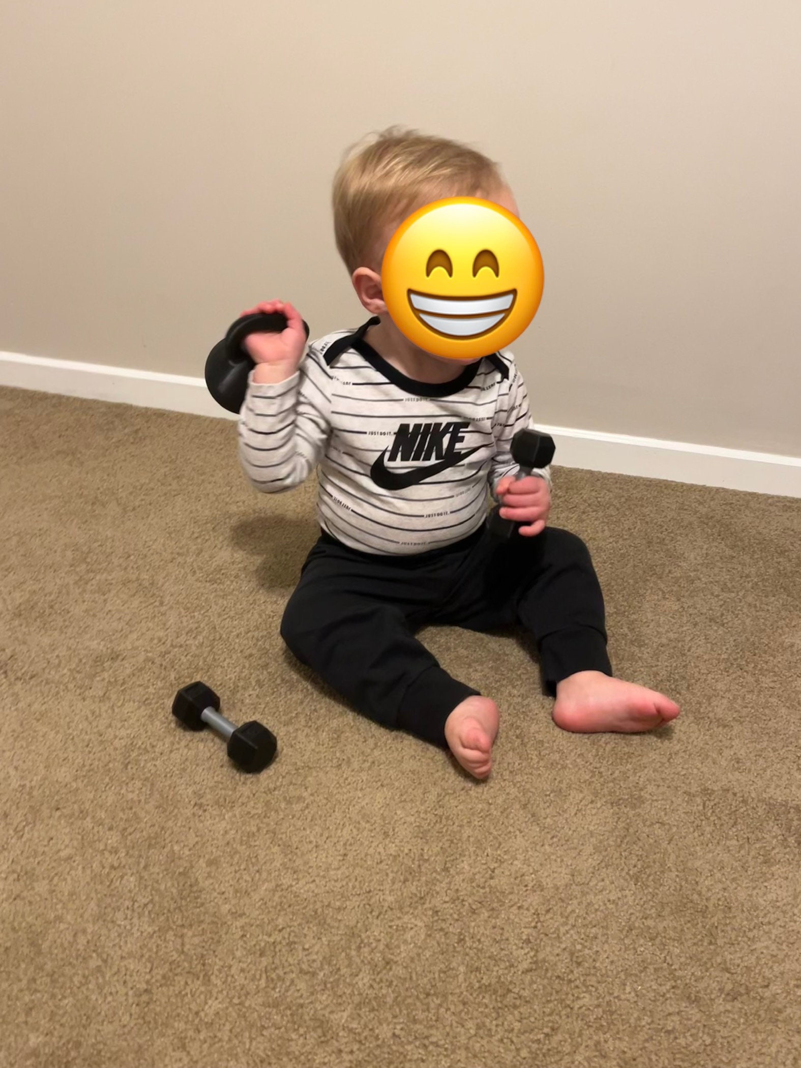 Set of "daddys Workout Buddy" Infant Bodysuit, Kettlebell and 2 ...