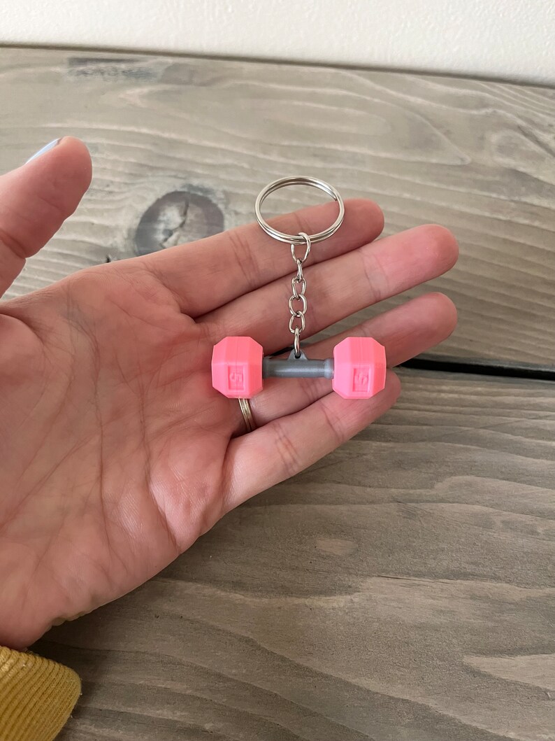 Dumbbell Keychain, Perfect for Weight Lifters and Health and Fitness ...