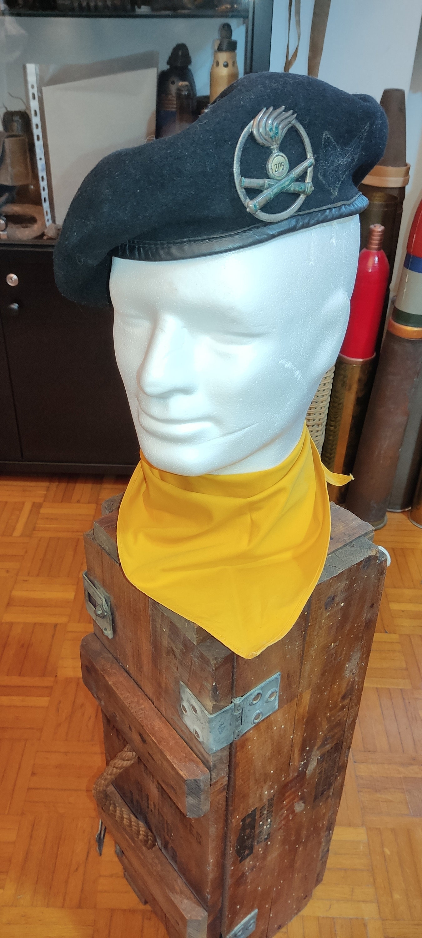 Italy Military Cloth Beret W/ Metal Badge of the Heavy Field Artillery ...