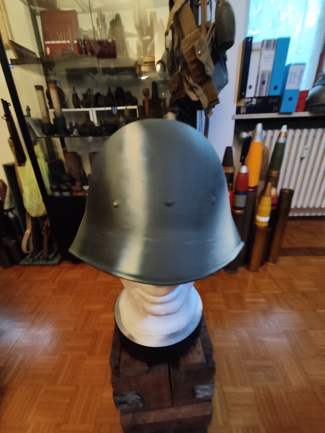 Swiss Helmet in Aluminum for Civil Defense - Airsoft Repainted 2 ...
