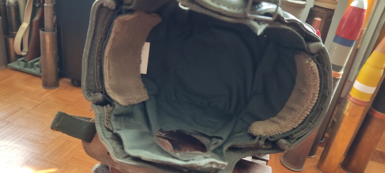 French Tanker Helmet in Leather From the 1980s to 2000s - Etsy