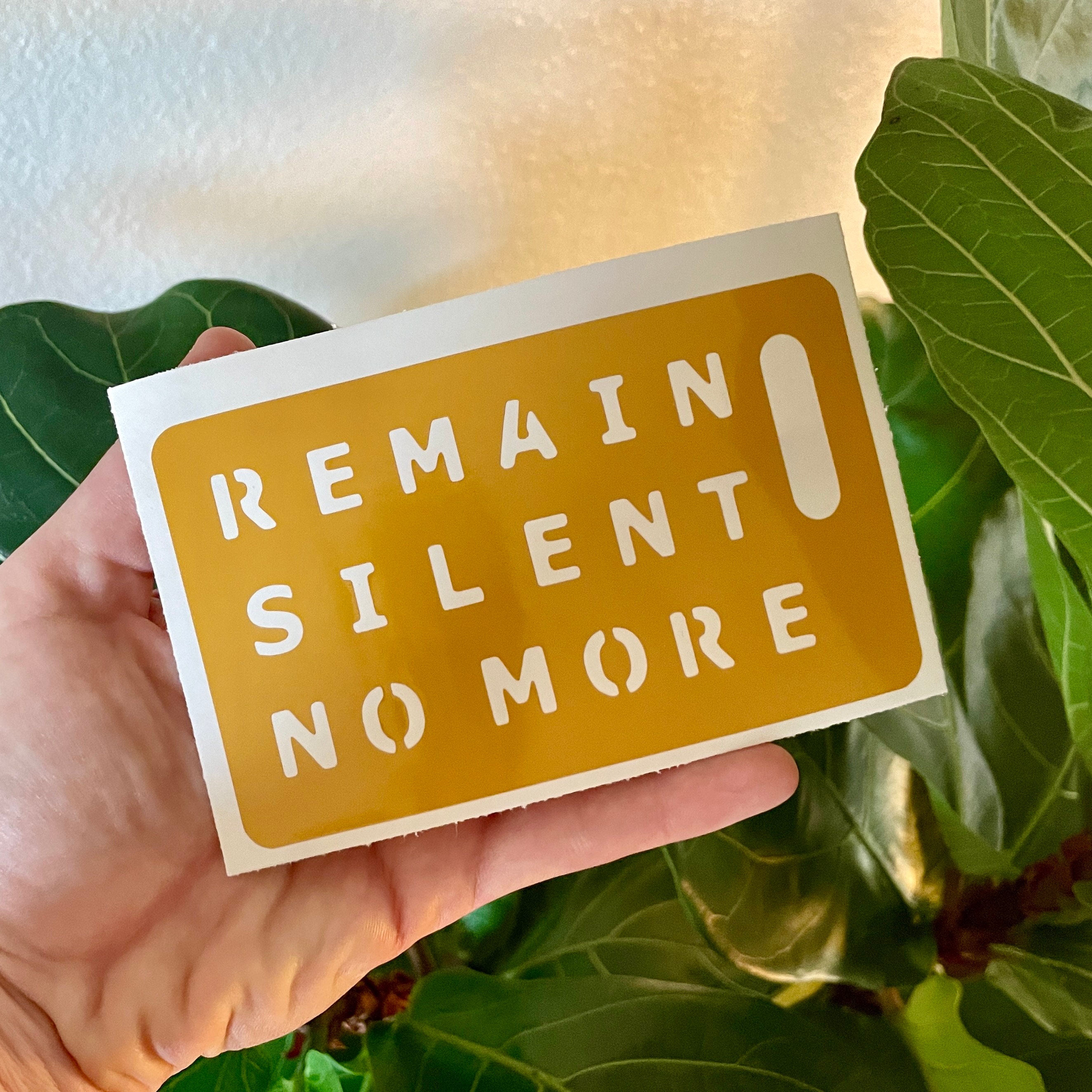 Spellers Letterboard Vinyl Decal Remain Silent No More Car Window ...