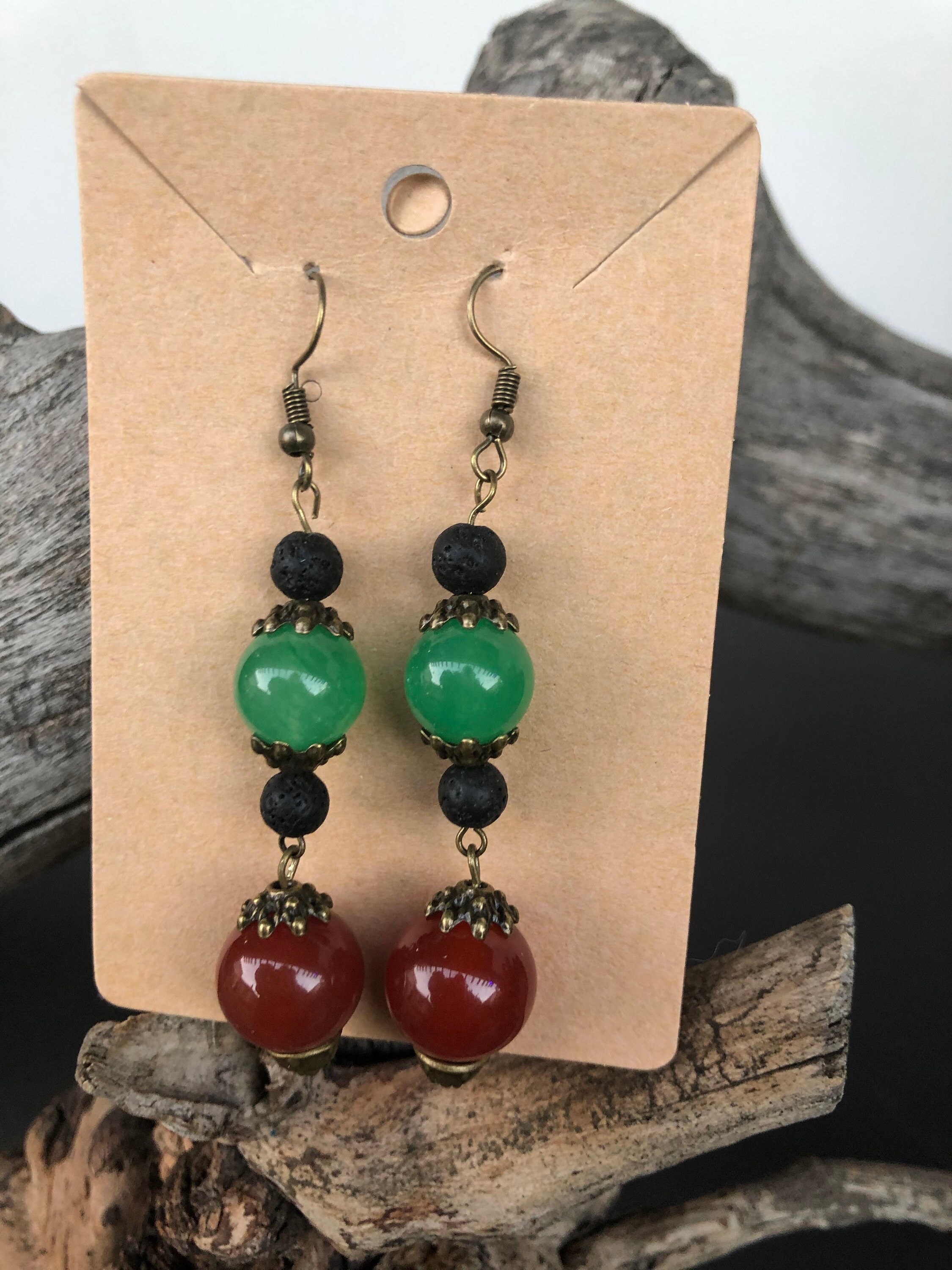 Mauna Loa Volcano Necklace and Earring Set - Etsy