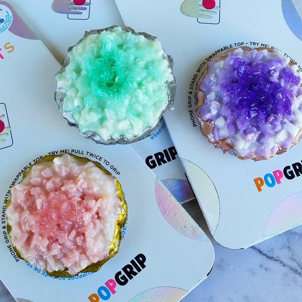 Geode Phone Grip - Etsy