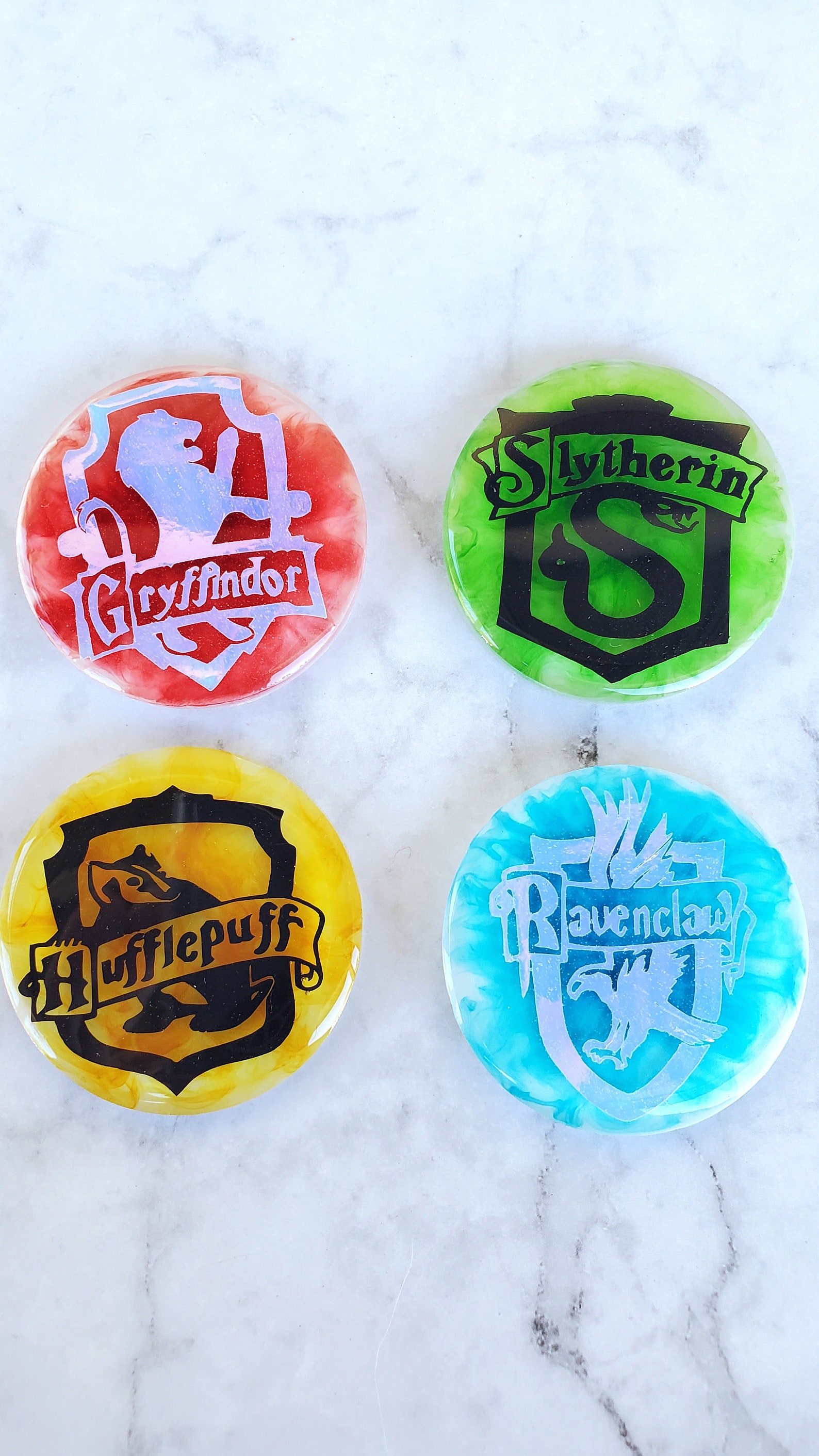 Wizard School's Crest and Colors Phone Grip or Badge - Etsy