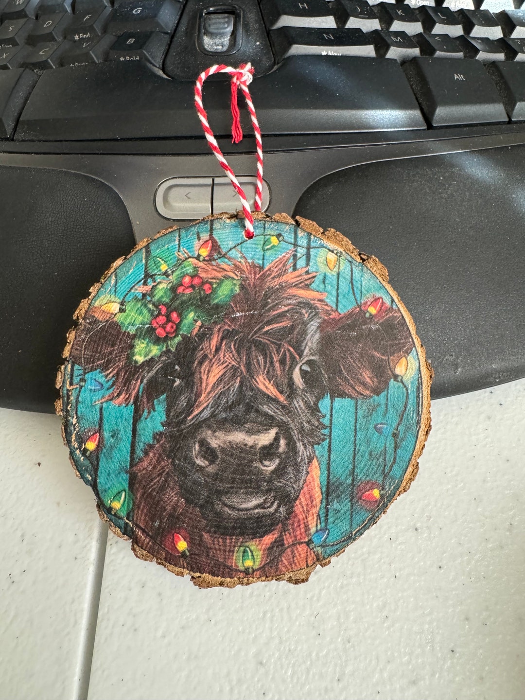 Hyland Cow Christmas Ornament - Etsy