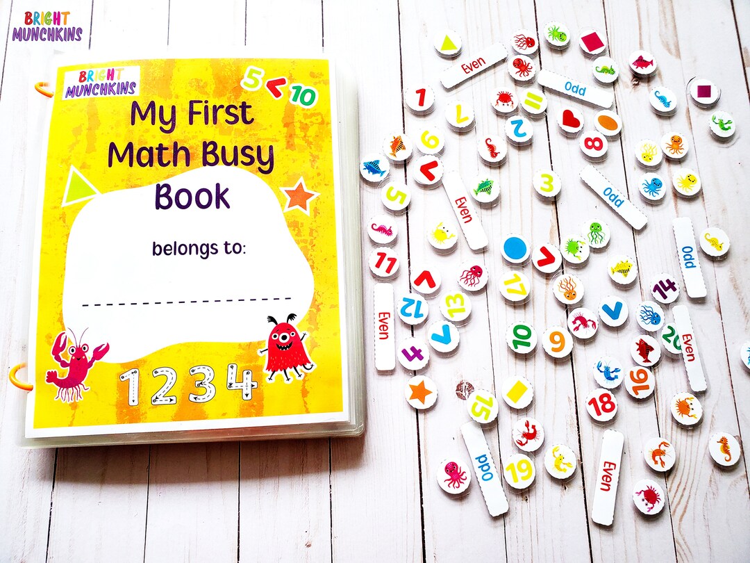 Printable Math Quiet Book Toddler Montessori Busy Book - Etsy