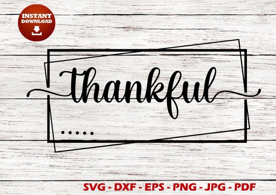 Thankful SVG | Etsy