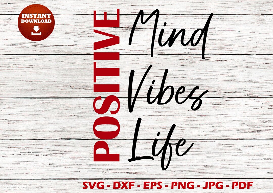 Positive SVG - Etsy