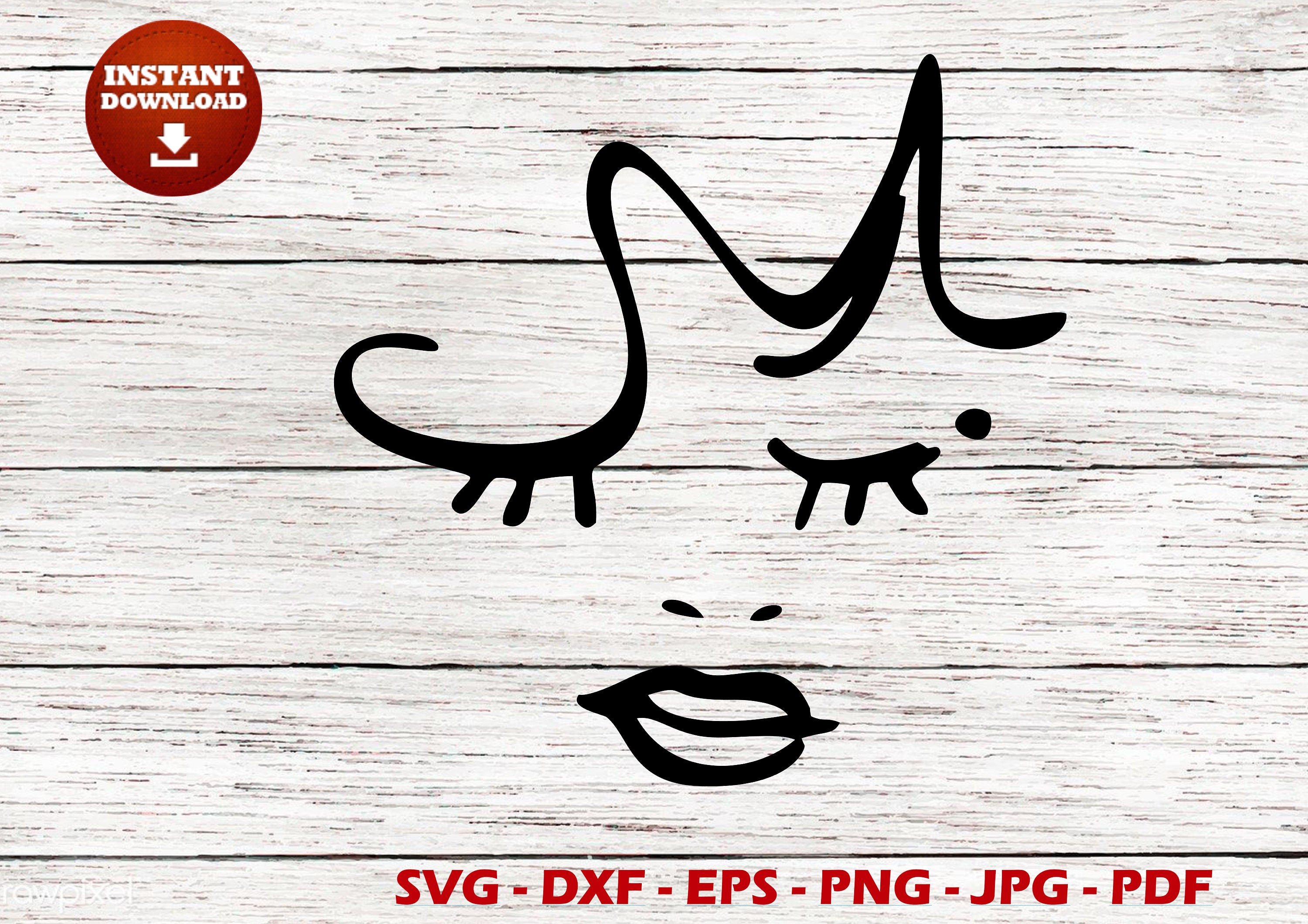 Abstract Face SVG - Etsy