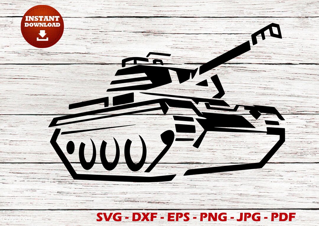 Army Tank SVG - Etsy