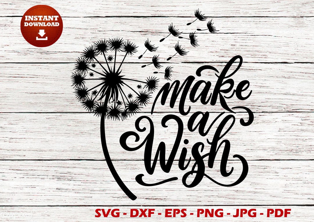 Make a Wish SVG - Etsy