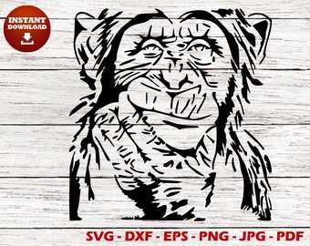 Chimpanzee in Sunglasses SVG Chimpanzee SVG Chimp Svg Cool - Etsy