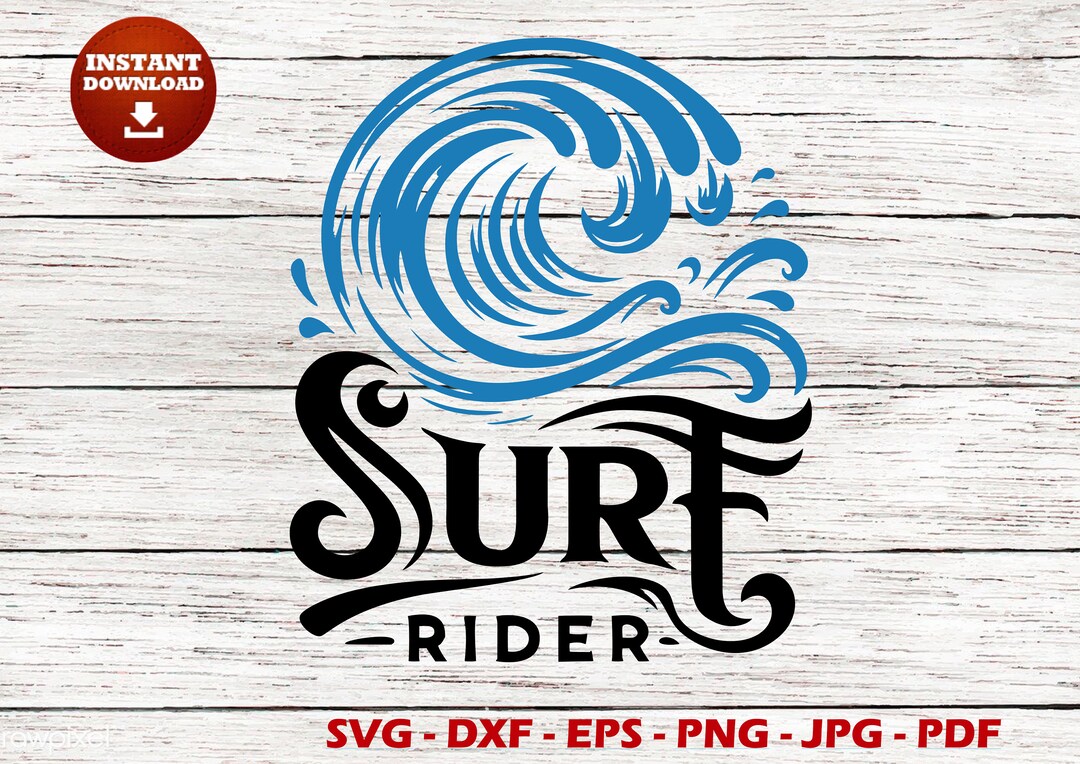Surf Rider SVG - Etsy