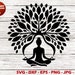 Yoga Tree SVG - Etsy