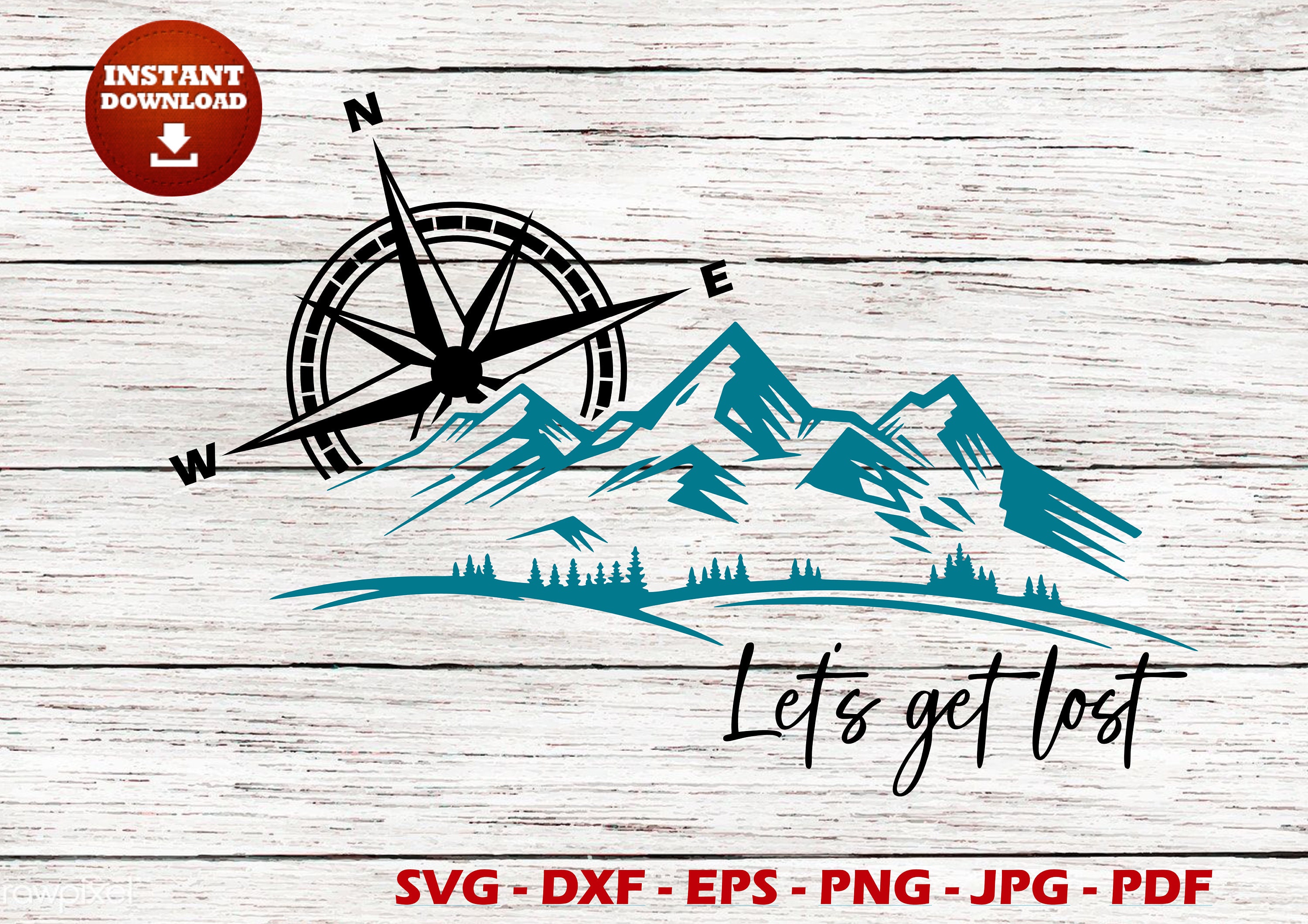 Lets Get Lost SVG - Etsy