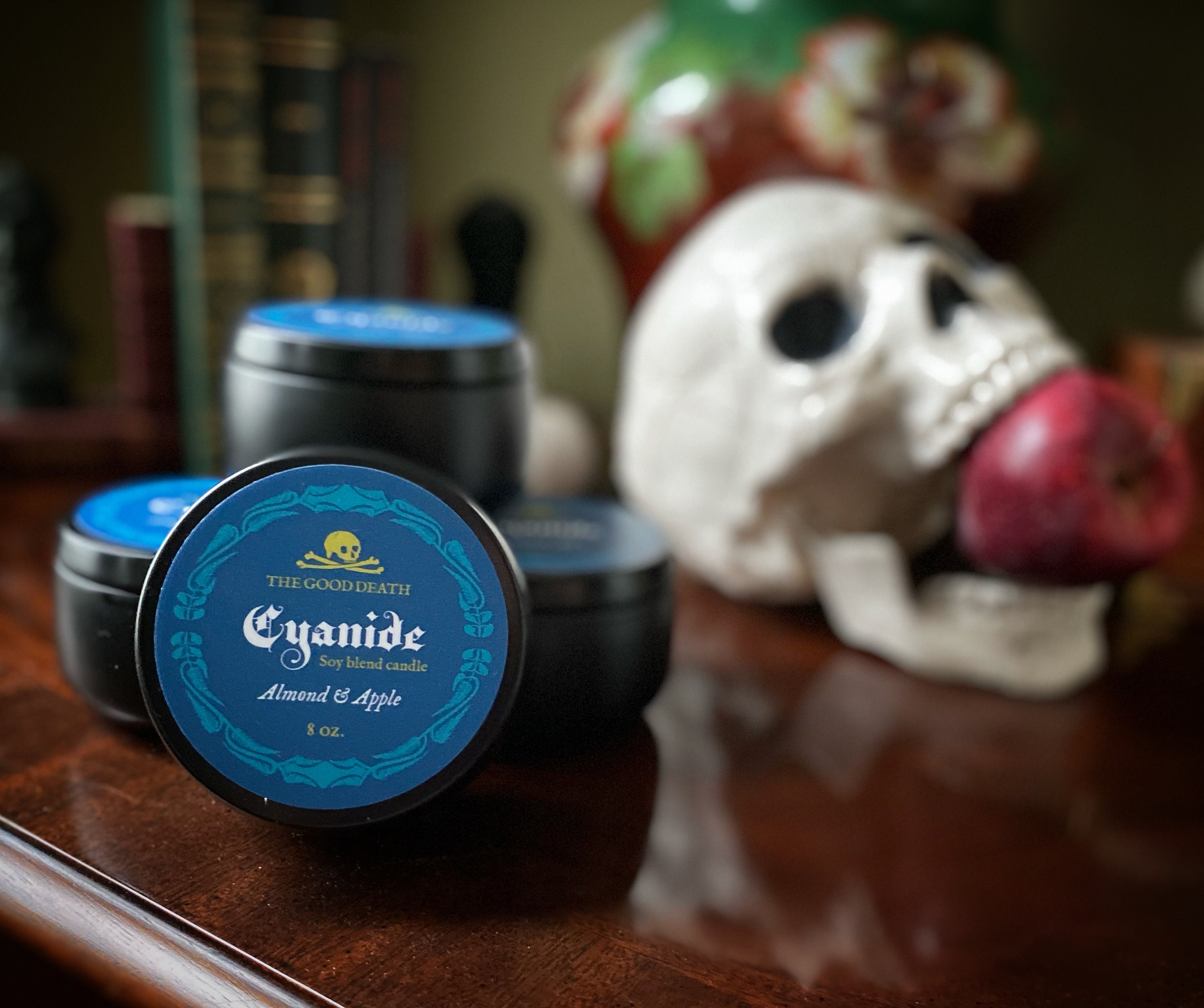 Cyanide Victorian Candle Almonds and Apple Scent - Etsy