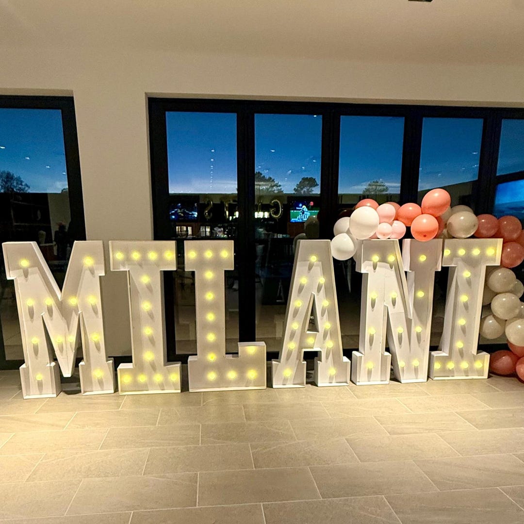 Lettres lumineuses à LED pour chapiteau de 1,2 m (4 pi) - Lettres ...