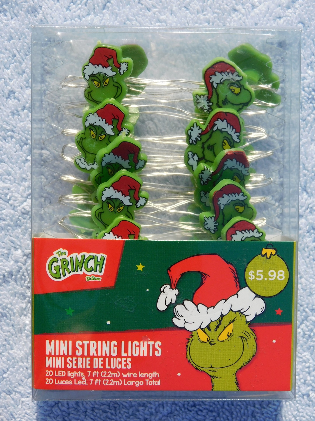 Dr. Seuss the Grinch Stole Christmas Mini LED String Wall Lights New - Etsy