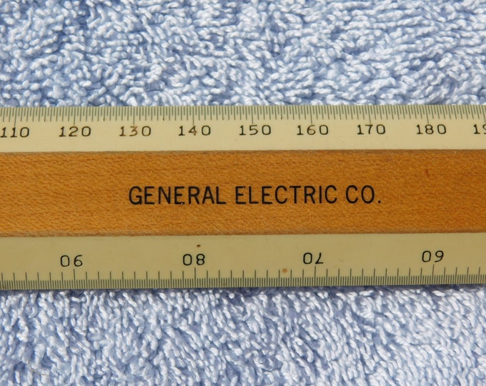 Vintage Architects' Drafting Scale Rule GENERAL ELECTRIC CO. Beveled ...