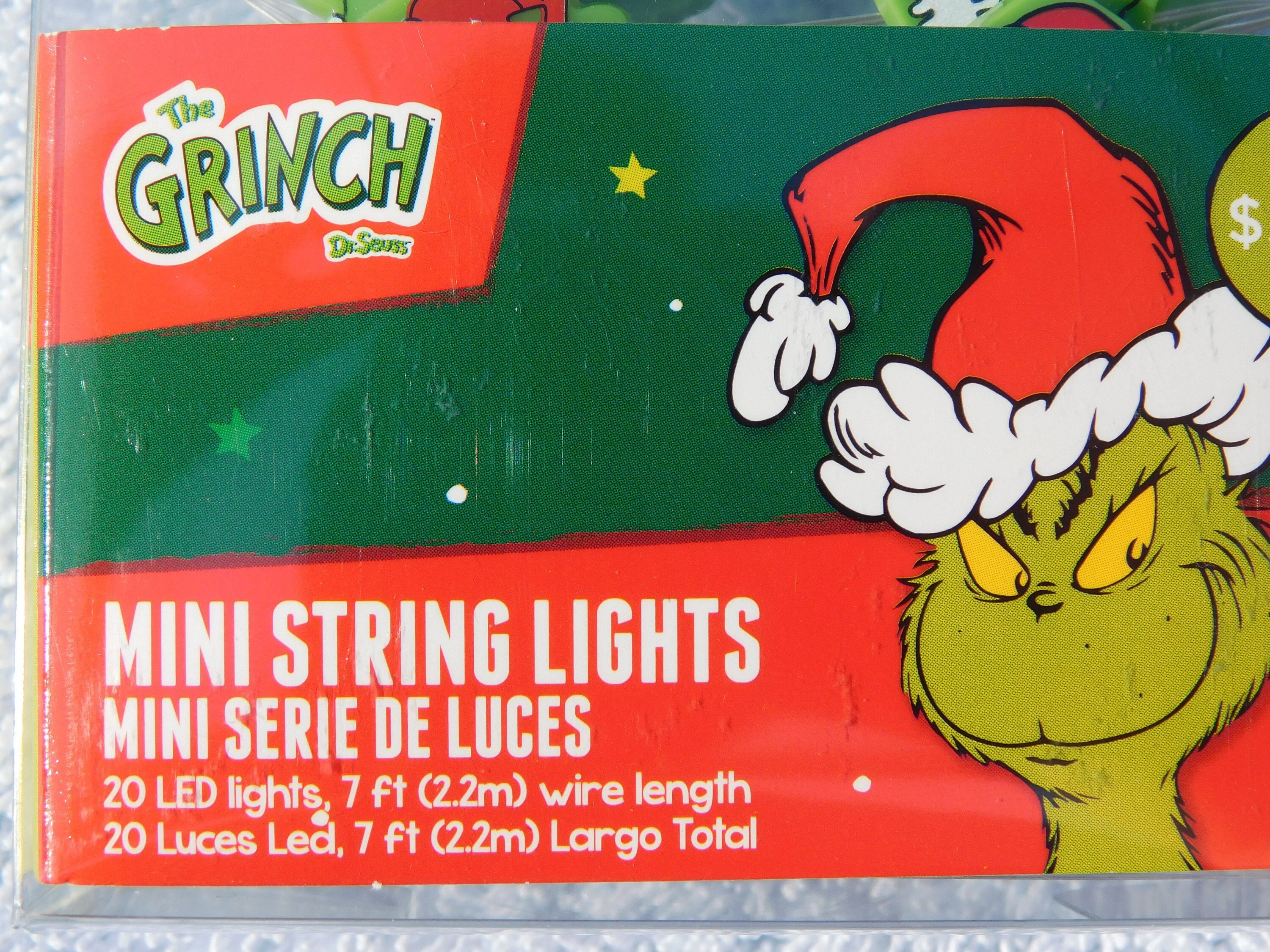 Dr. Seuss the Grinch Stole Christmas Mini LED String Wall Lights New - Etsy