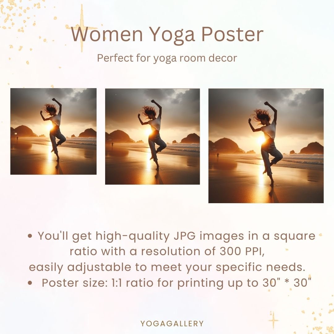 Yoga Pose Poster, Yoga Wall Decor, Yoga Studio Wall Art, Meditation ...