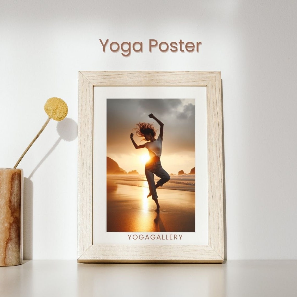 Yoga Pose Poster, Yoga Wall Decor, Yoga Studio Wall Art, Meditation ...