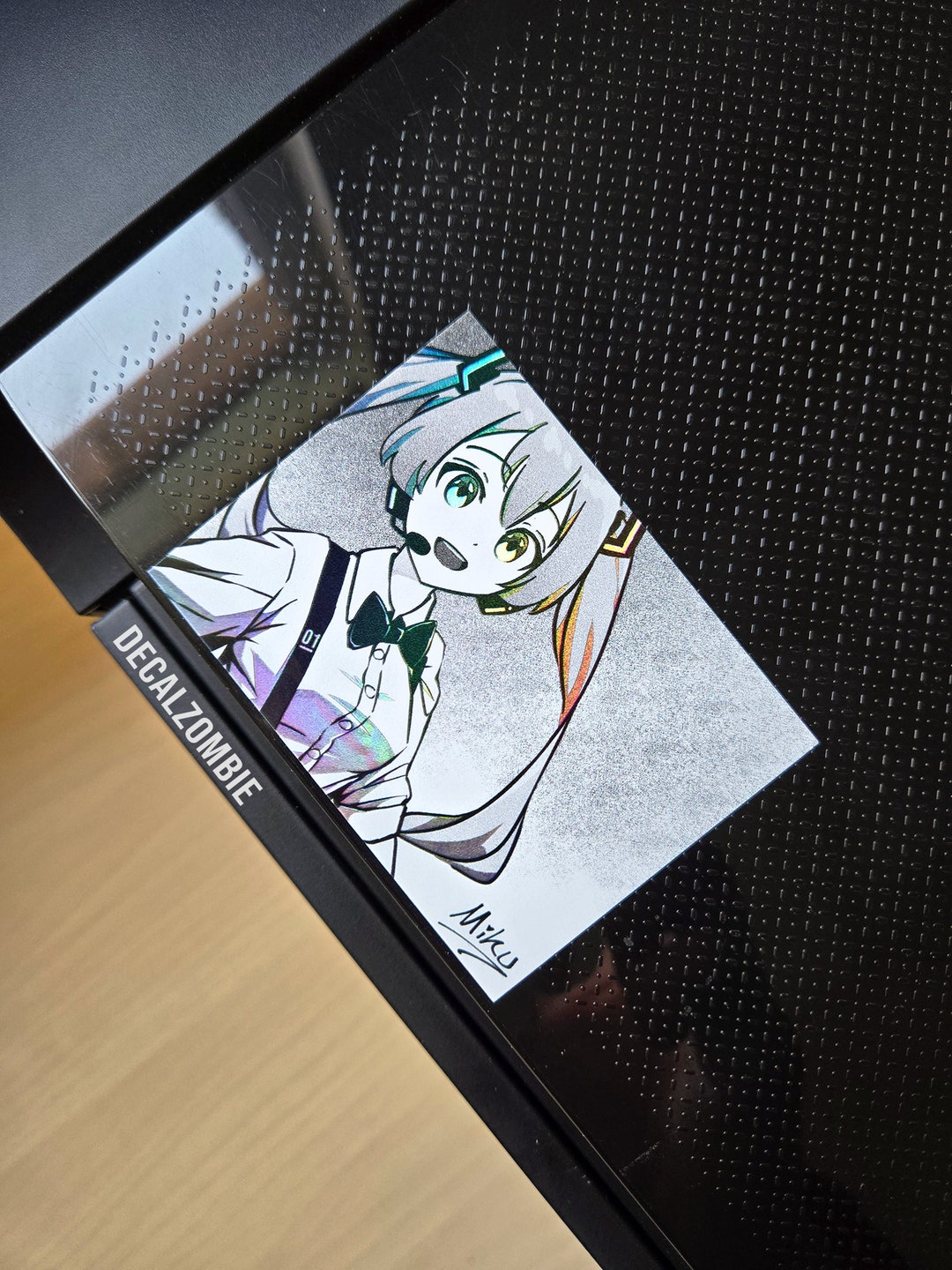 Retro Miku Holographic Vinyl Sticker - Vocaloid Miku Sticker | Anime ...