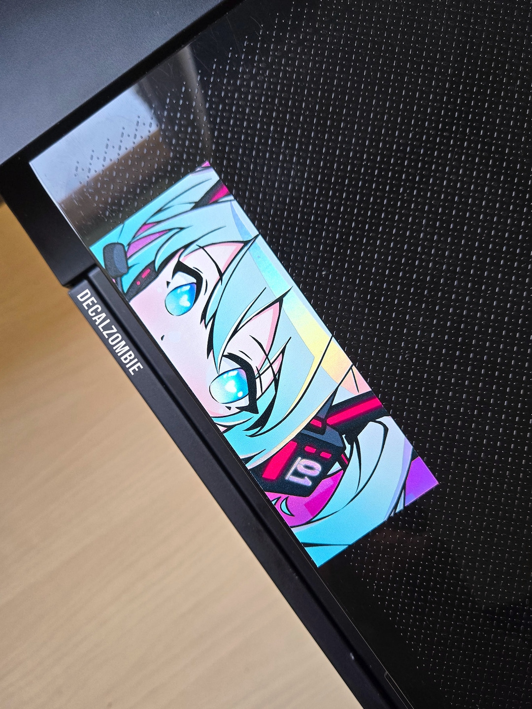 Miku Holographic Vinyl Sticker [v2] - Vocaloid Hatsune Miku Peeker ...