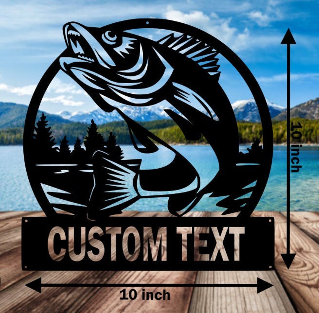 Custom Metal Fish Sign - Etsy