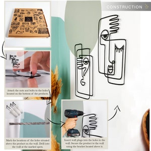 Linear Rhino Metal Wall Art, Rhino Metal Wall Decor, Animal Wall Sign ...